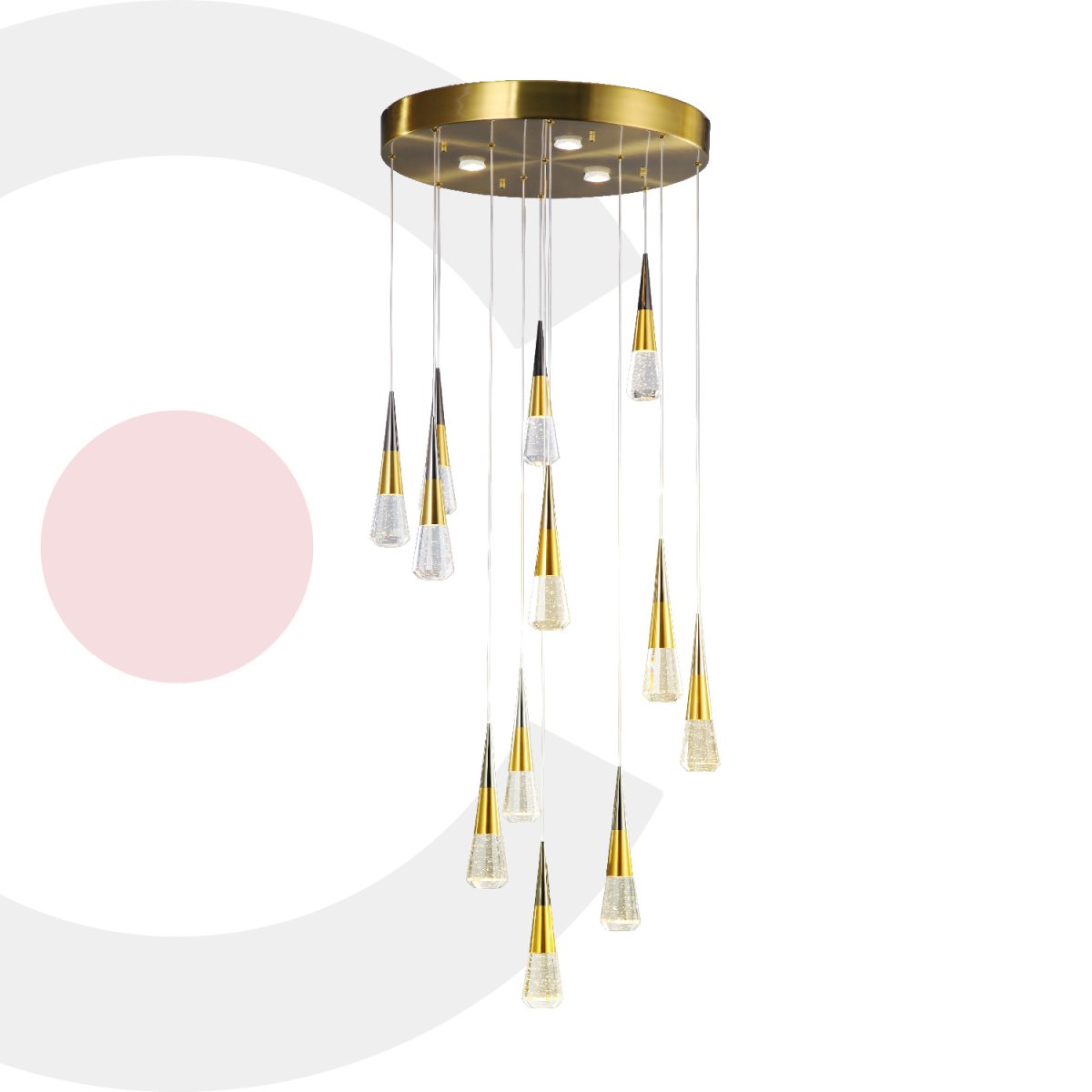 2CLAT63 Colgante contemporáneo 15 luces - Class Iluminación