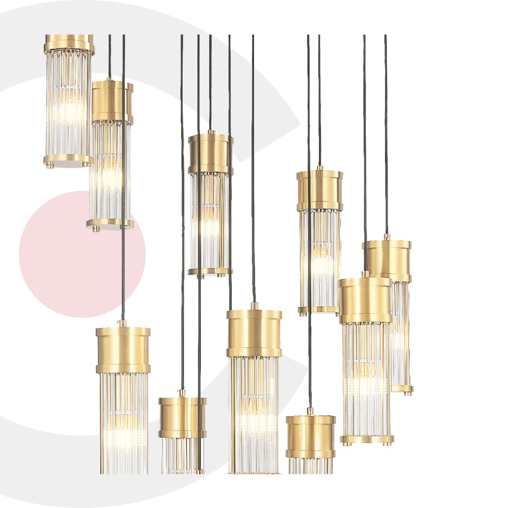 2CLAT91 | Colgante doble altura 12 luces | Class Iluminación